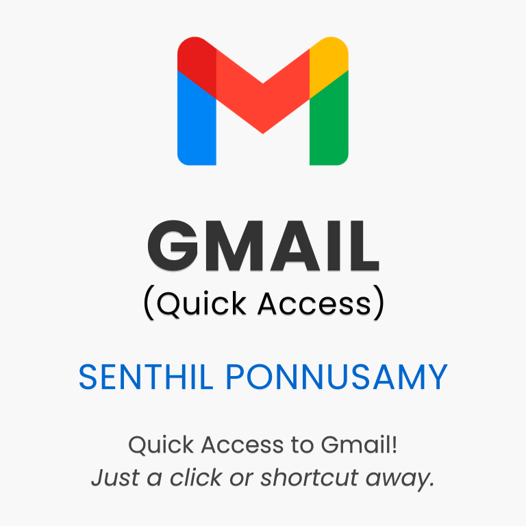 Gmail - Email (Quick Access) - Senthilprabu Ponnusamy's Blog